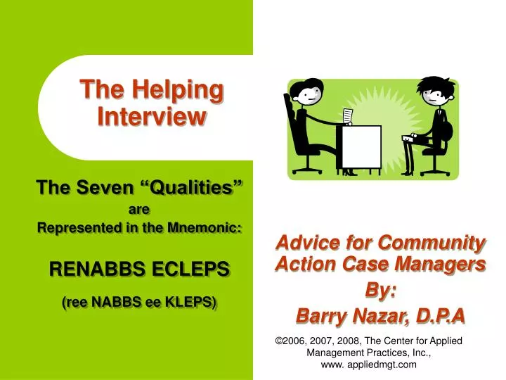 PPT - The Helping Interview PowerPoint Presentation, free download - ID ...