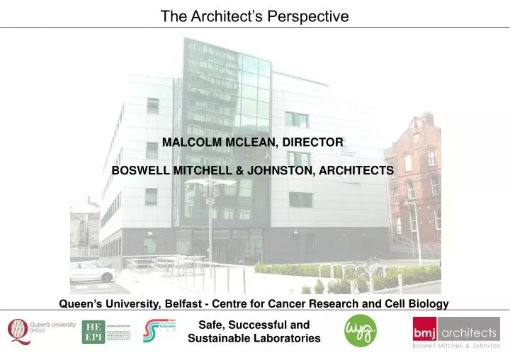 PPT - MALCOLM MCLEAN, DIRECTOR BOSWELL MITCHELL & JOHNSTON, ARCHITECTS ...