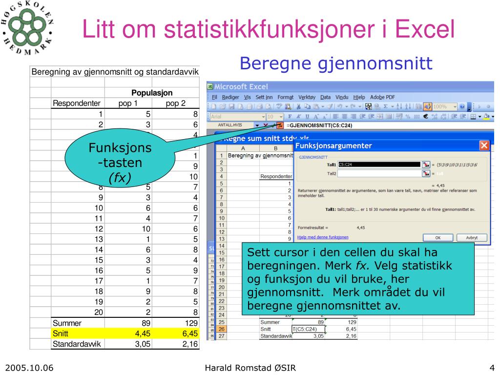 PPT - Om normalfordeling og bruk av standardavvik for å analysere om ...