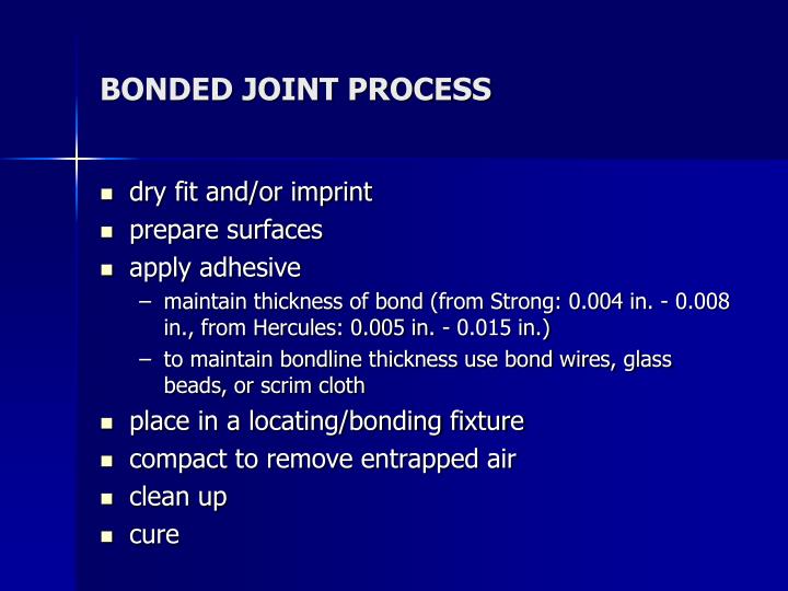 PPT - BONDED JOINTS PowerPoint Presentation - ID:429576