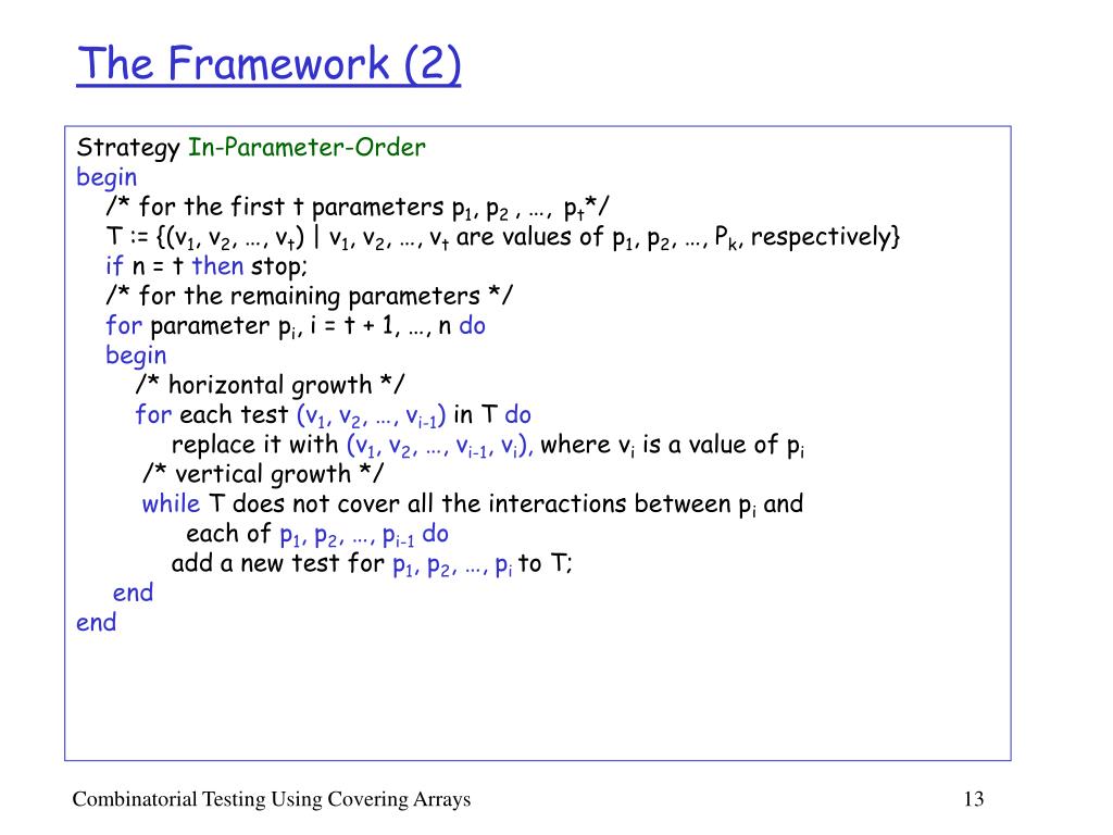 Ppt Combinatorial Testing Using Covering Arrays Going Beyond Pairwise Testing Powerpoint