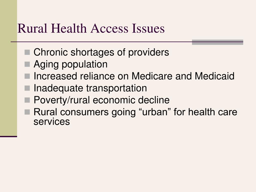 PPT - Rural Health in Ohio: Issues and Trends PowerPoint Presentation ...
