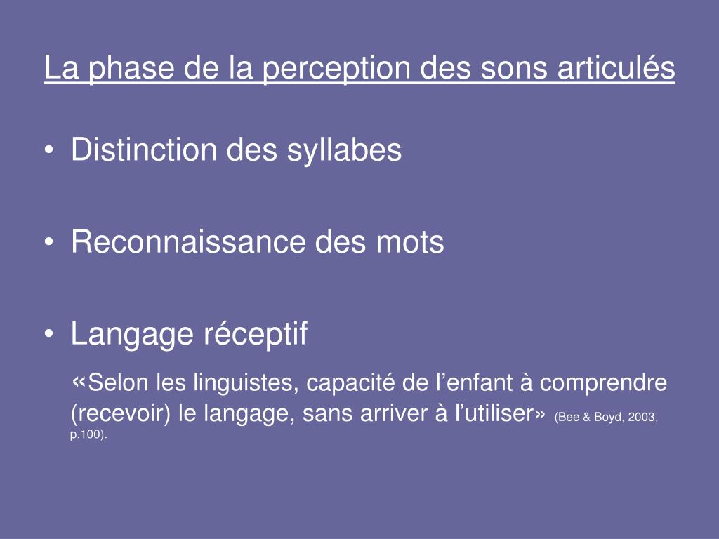PPT - Les facteurs impliqués dans l’apprentissage du langage chez l’enfant PowerPoint ...
