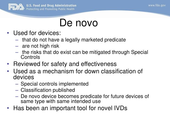 PPT - FDA Regulation of In Vitro Diagnostic Tests PowerPoint ...