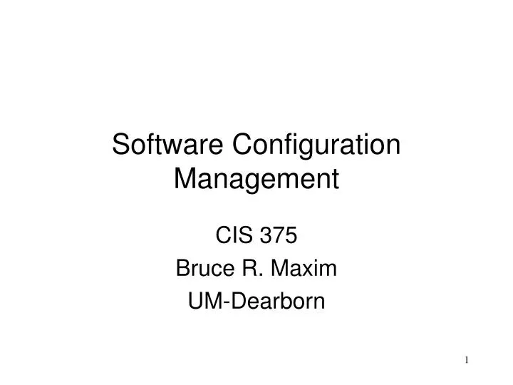 PPT - Software Configuration Management PowerPoint Presentation, free download - ID:432466