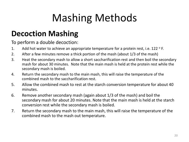 PPT - Beer Basics Mashing Techniques PowerPoint Presentation - ID:432586