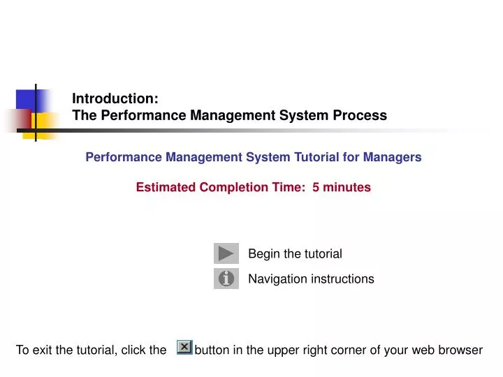 PPT - Introduction: The Performance Management System Process ...