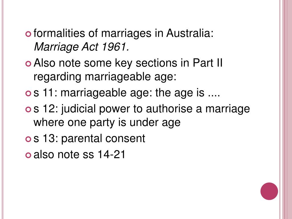Ppt Marriage And De Facto Relationships Powerpoint Presentation Free
