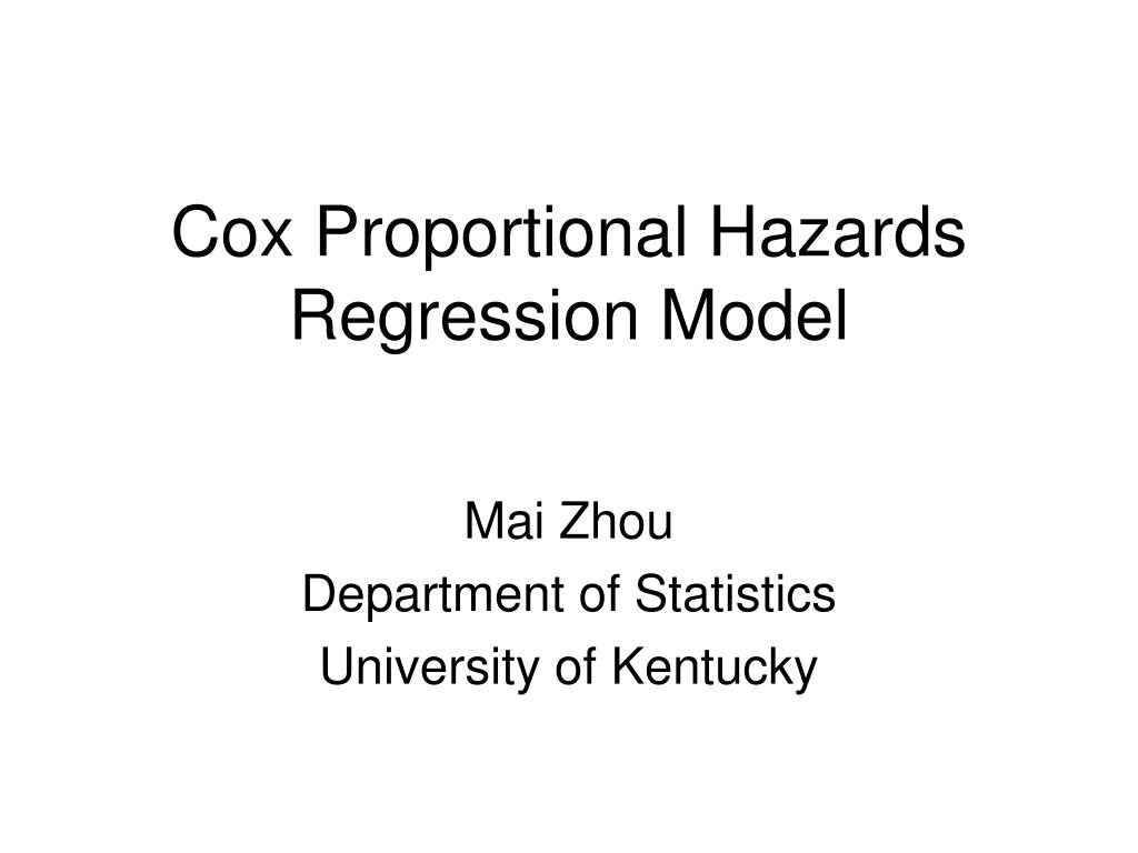 PPT - Cox Proportional Hazards Regression Model PowerPoint Presentation ... PPT - Cox Proportional Hazards Regression Model PowerPoint Presentation ...