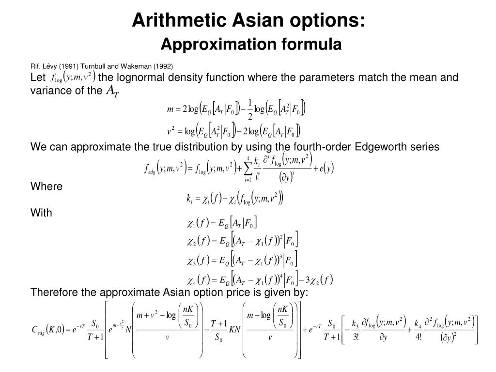 PPT - Pricing Asian Options in Affine Garch models Lorenzo Mercuri Dip ...