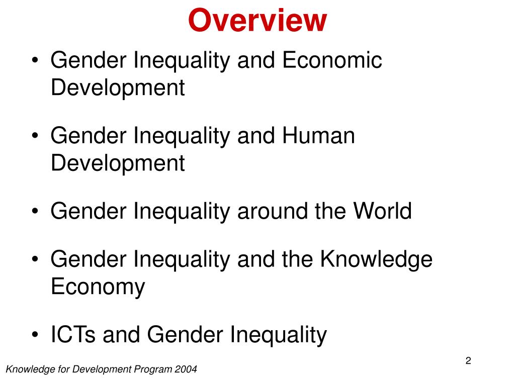 PPT - Gender Inequality, Economic Development and the Knowledge Economy ...