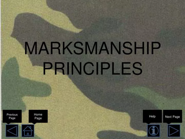 PPT - MARKSMANSHIP PRINCIPLES PowerPoint Presentation, free download ...