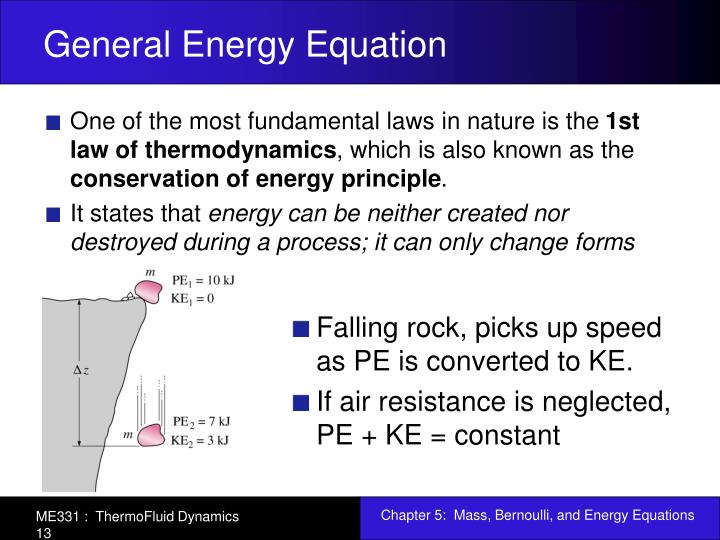 PPT - Chapter 5: Mass, Bernoulli, and Energy Equations PowerPoint ...