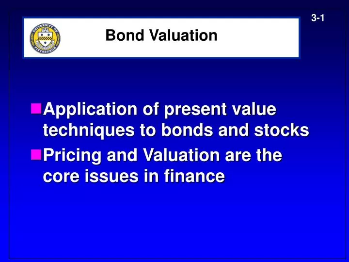 PPT - Bond Valuation PowerPoint Presentation, free download - ID:435312