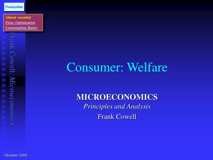 PPT - Consumer: Welfare PowerPoint Presentation, free download - ID:435425