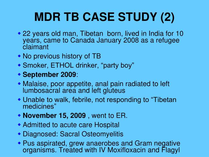 PPT - Management of Tuberculosis (TB) and Multidrug-Resistant TB (MDR ...