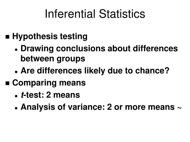 PPT - Comparing Two Means: One-sample & Paired-sample t -tests ...