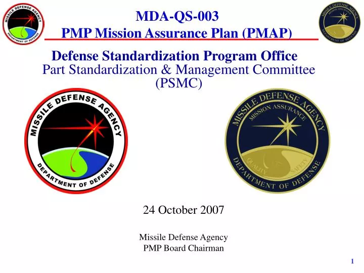 PPT - Defense Standardization Program Office Part Standardization ...
