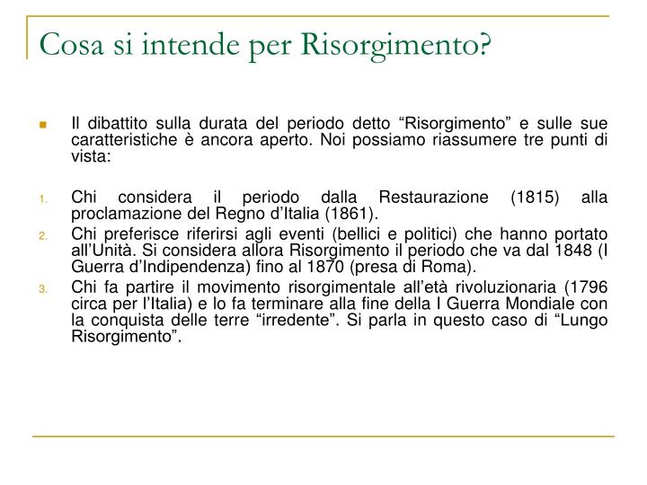 PPT - Il Risorgimento Italiano PowerPoint Presentation - ID:436170