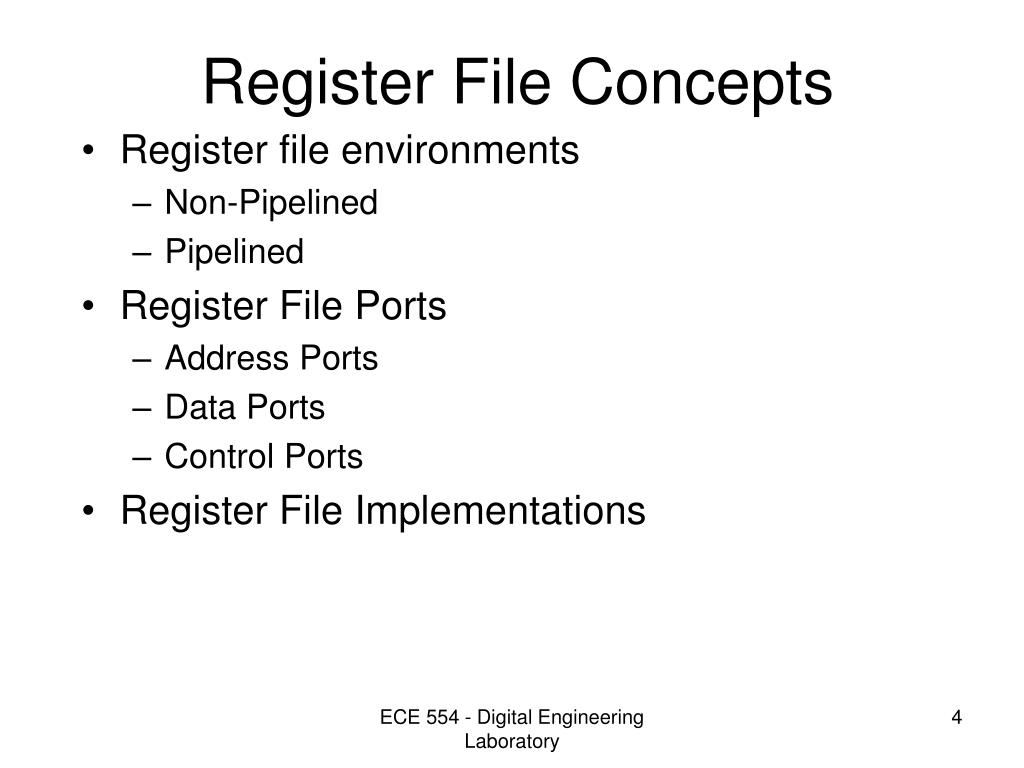 PPT - Register Files and Memories PowerPoint Presentation, free ...