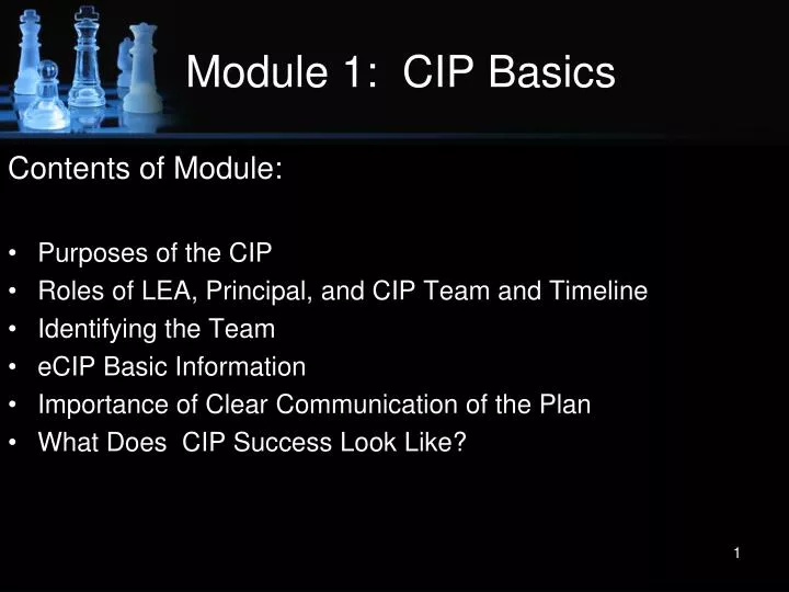 PPT - Module 1: CIP Basics PowerPoint Presentation, free download - ID ...