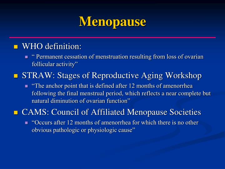 PPT - Menopause - Symptoms and Treatments PowerPoint Presentation - ID ...
