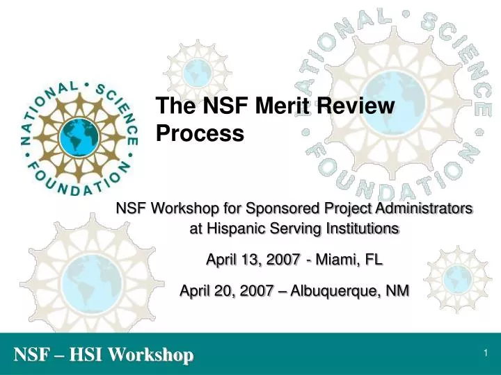 PPT - The NSF Merit Review Process PowerPoint Presentation, free ...