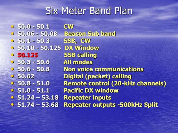 PPT - SIX METERS PowerPoint Presentation - ID:437824