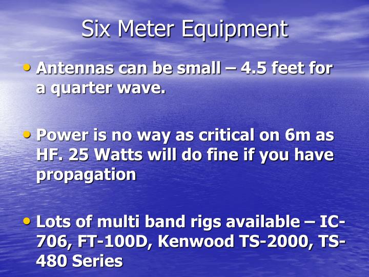 PPT - SIX METERS PowerPoint Presentation - ID:437824