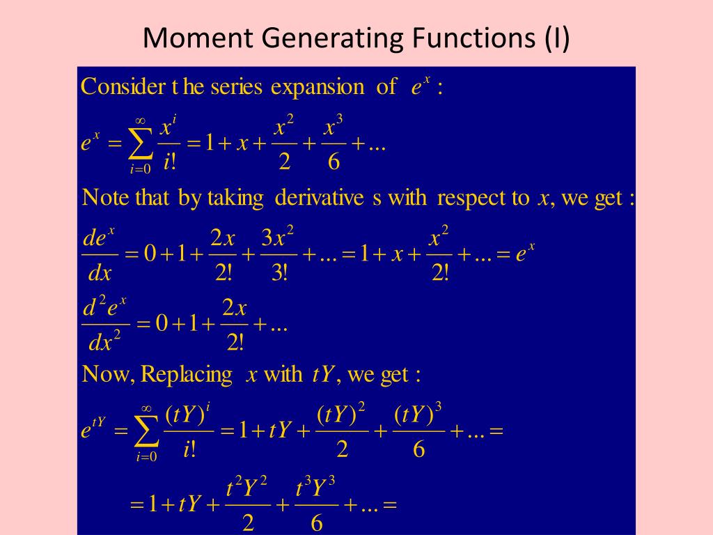 PPT - Moment Generating Functions PowerPoint Presentation, free ... PPT - Moment Generating Functions PowerPoint Presentation, free ...