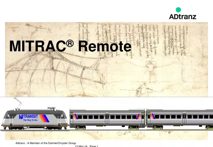 PPT - MITRAC ® Remote PowerPoint Presentation, free download - ID:437937