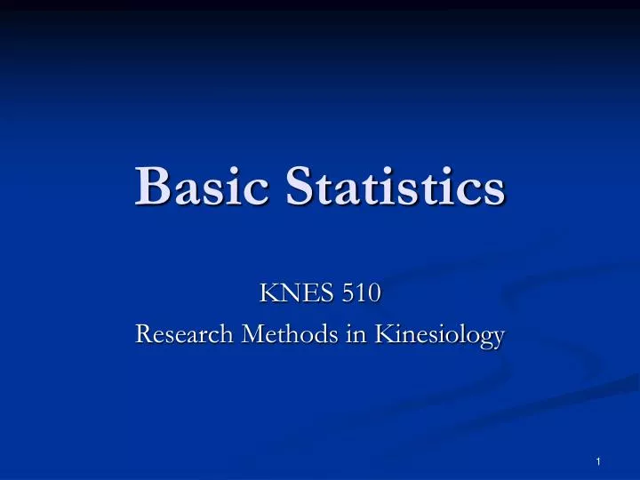 PPT - Basic Statistics PowerPoint Presentation, free download - ID:438056