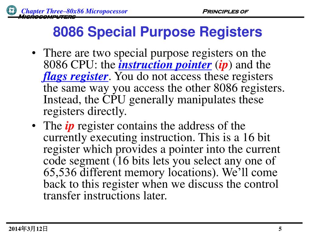 PPT - Chapter Three 80x86 Microprocessor 80x86 微处理器 （ 4 ） PowerPoint ...