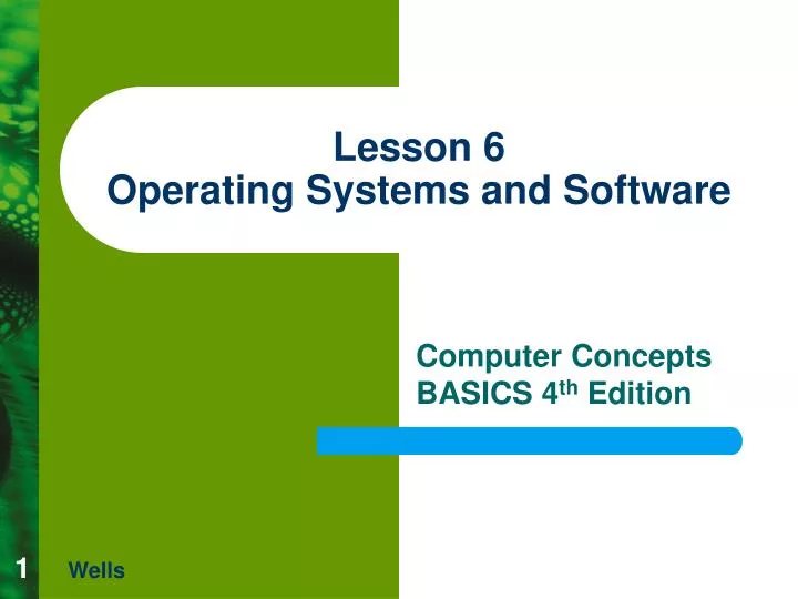 PPT - Lesson 6 Operating Systems and Software PowerPoint Presentation ...