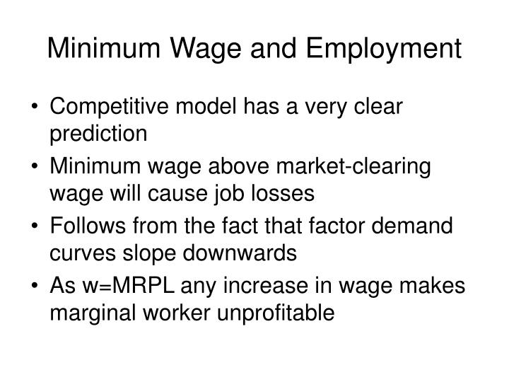 PPT - The Minimum Wage PowerPoint Presentation - ID:438574