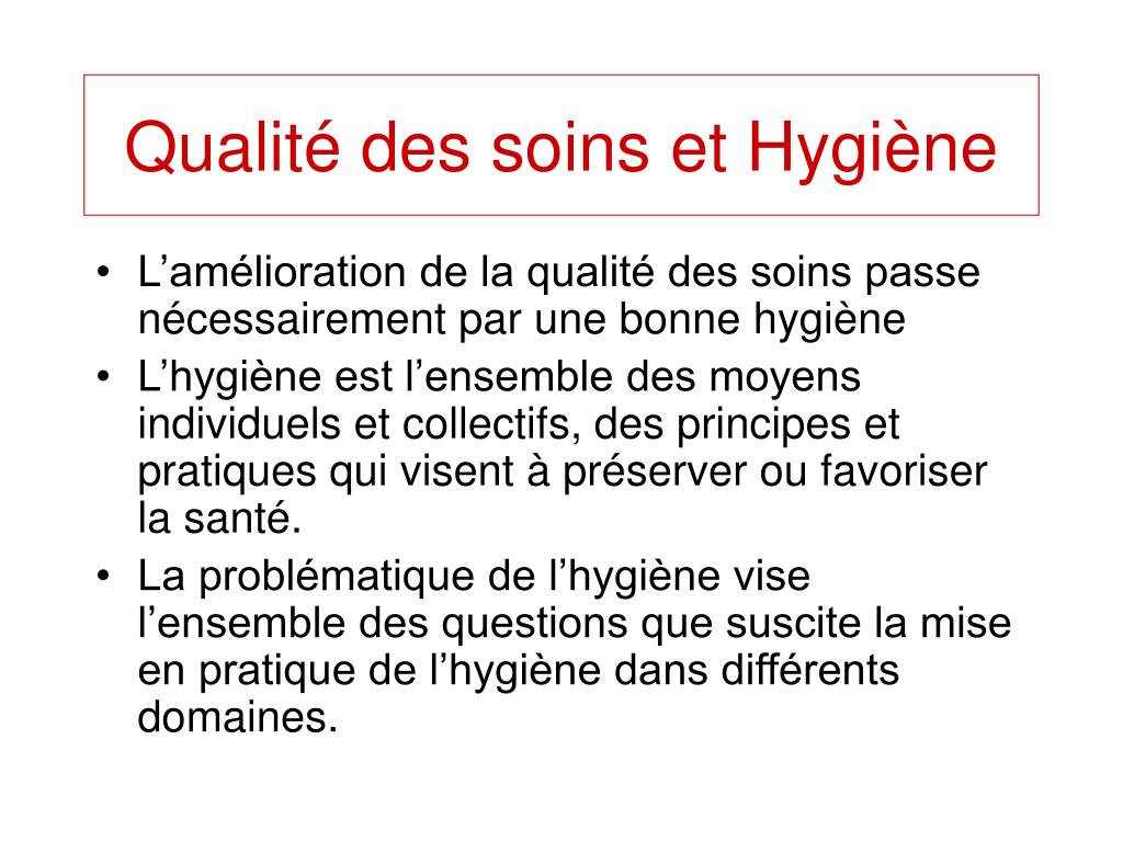PPT - Problématique de l’hygiène en milieu hospitalier PowerPoint Presentation - ID:439265