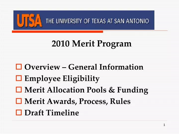 PPT - 2010 Merit Program Overview – General Information Employee ...