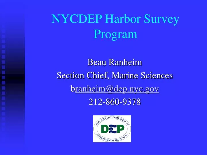 PPT - NYCDEP Harbor Survey Program PowerPoint Presentation, free ...