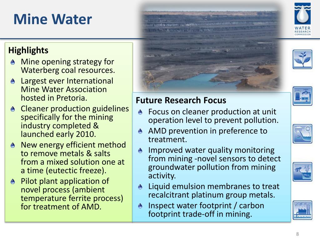 PPT - The Water Research Commission and Acid Mine Drainage Research ...