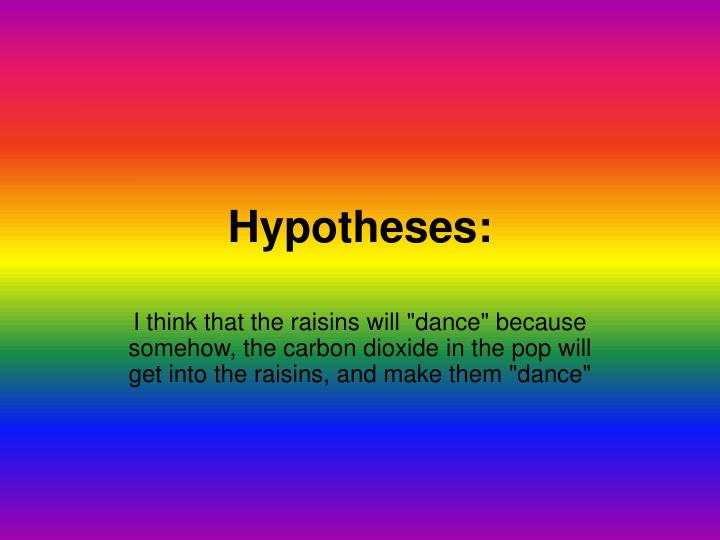 PPT - Experiment: Dancing Raisins PowerPoint Presentation - ID:440462