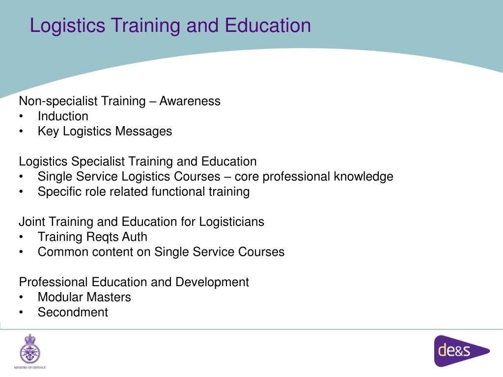 PPT - MOD UK Logistics Skills Strategy DoD Logistics Executive Steering ...