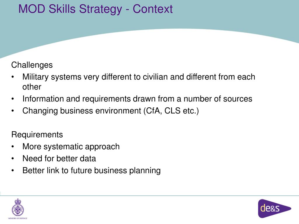PPT - MOD UK Logistics Skills Strategy DoD Logistics Executive Steering ...