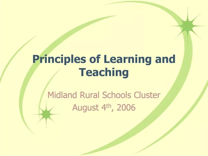 PPT - Principles of Learning and Teaching PowerPoint Presentation, free ...