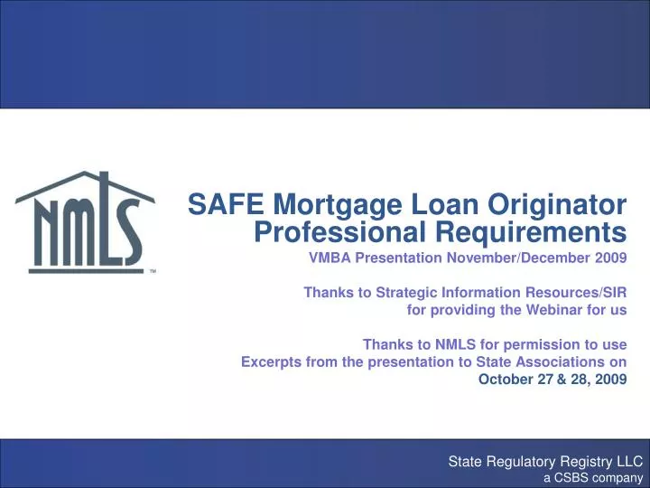 PPT - NMLS Testing & Education PowerPoint Presentation, free download ...