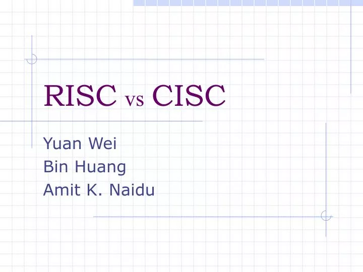 PPT - RISC vs CISC PowerPoint Presentation, free download - ID:441644