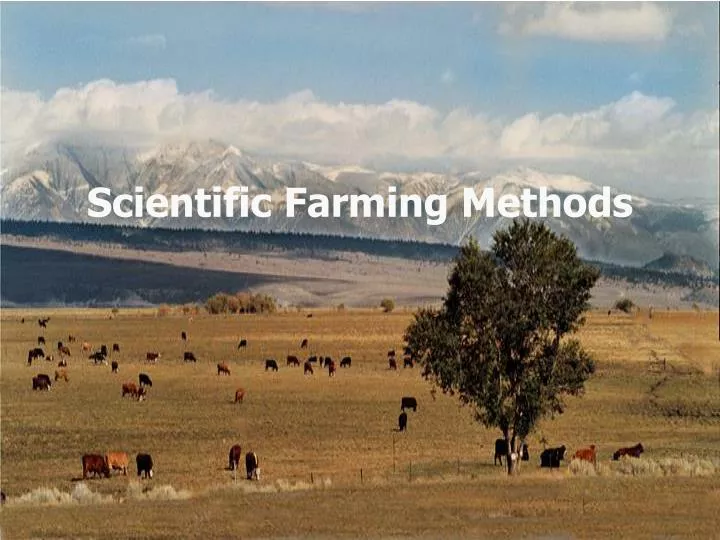 PPT - Scientific Farming Methods PowerPoint Presentation, free download ...