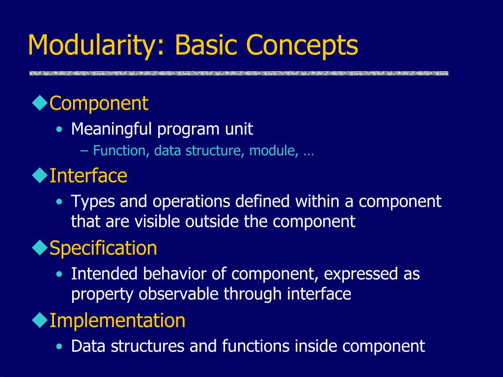 Ppt Modularity And Object Oriented Programming Powerpoint Presentation Id442719