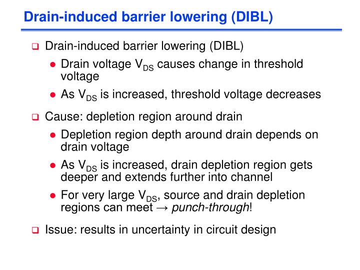 PPT - The MOS Transistor (Chapter-3) PowerPoint Presentation - ID:443063