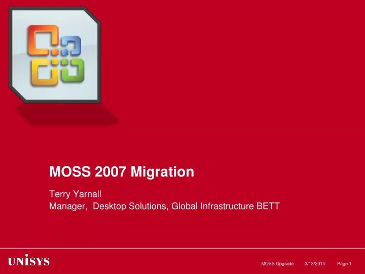 PPT - MOSS 2007 Migration PowerPoint Presentation, free download - ID:443093