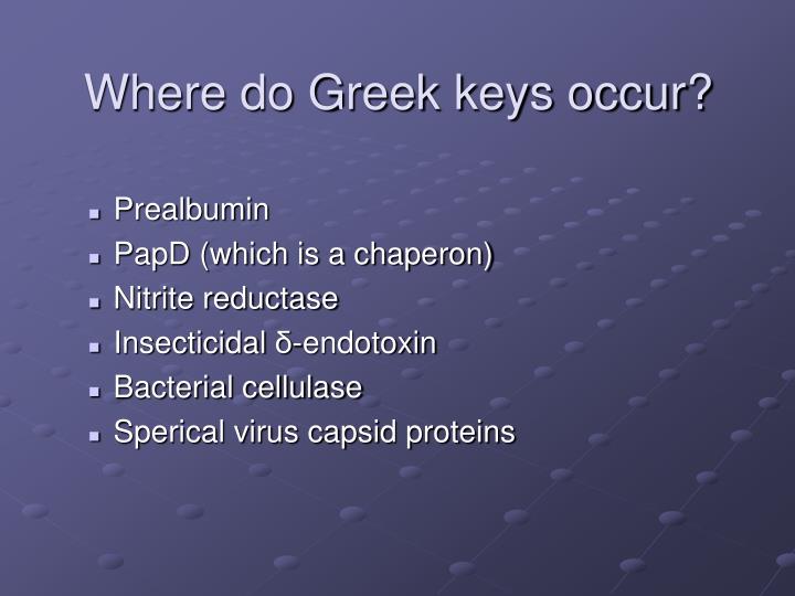 PPT - The Greek Key Motif PowerPoint Presentation - ID:443451
